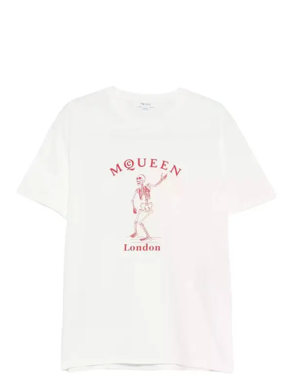 Alexander McQueen Skeleton-graphic T-shirt - White
