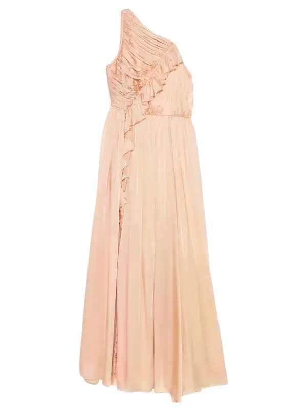 Ulla Johnson Aisha Ruffled One-shoulder Maxi Dress - Neutrals