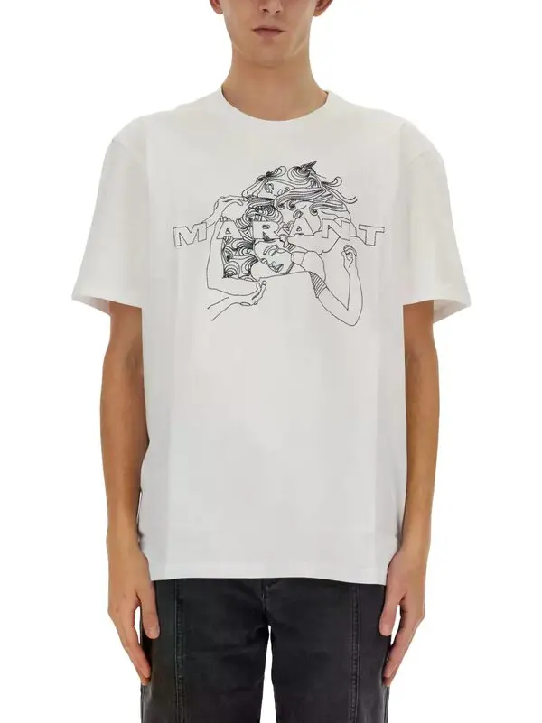 MARANT Graphic-print T-shirt - White