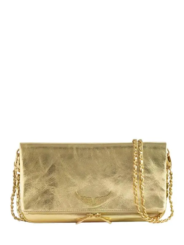 Zadig&Voltaire Metallic-effect Chain Shoulder Bag - Gold