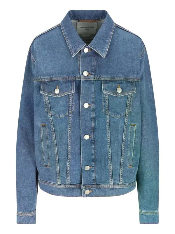 Jacob Cohen Buttoned Denim Jacket - Blue
