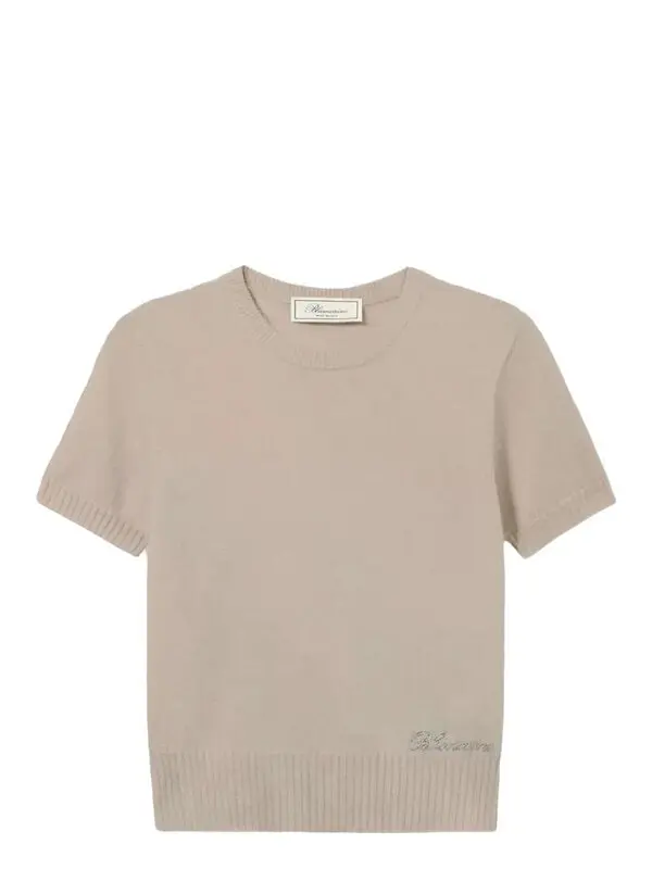 Blumarine Short-sleeve Top - Neutrals