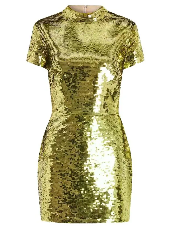 16Arlington Iona Sequin Mini Dress - Green