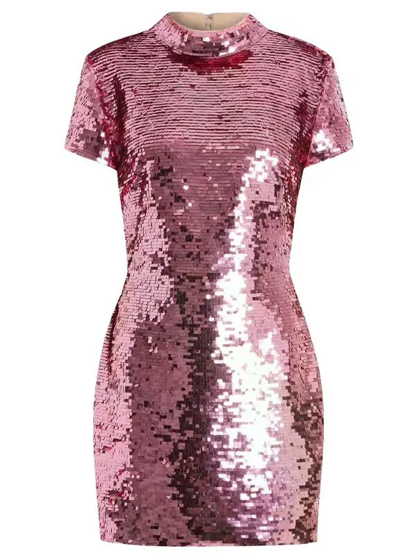 16Arlington Iona Sequin Mini Dress - Pink