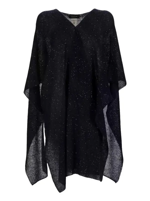 Fabiana Filippi V-neck Embellished Cape - Black