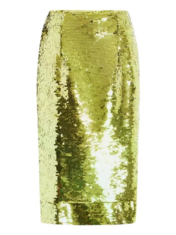 16Arlington Nyla Sequin Midi Skirt - Green