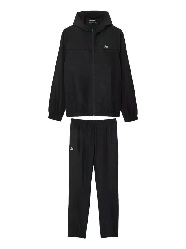 Lacoste Hooded Tracksuit - Black