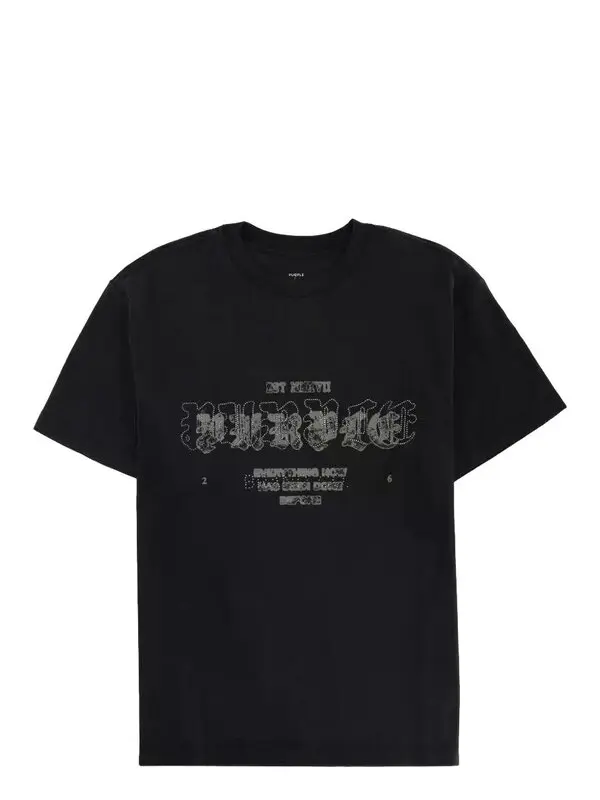 PURPLE BRAND Graphic-print T-shirt - Black