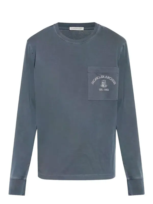 Moncler Long-sleeved T-shirt - Blue