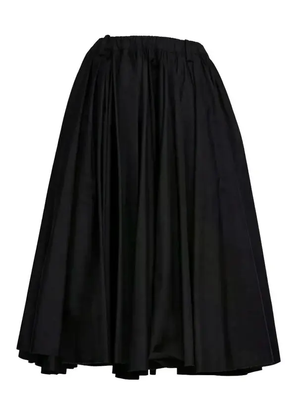 N°21 Pleated Midi Skirt - Black