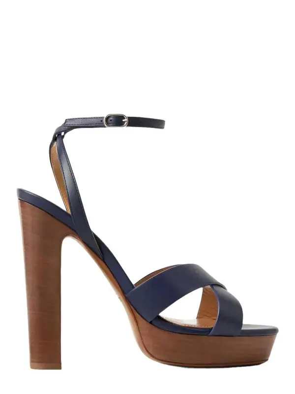 Ralph Lauren Cleary Platform Sandals - Blue