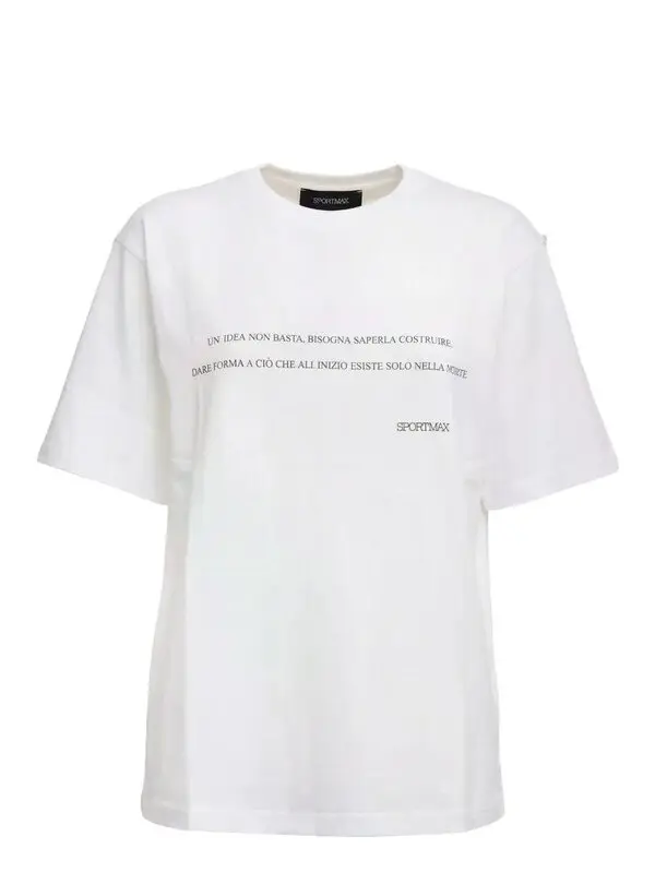 Sportmax Text-print T-shirt - White