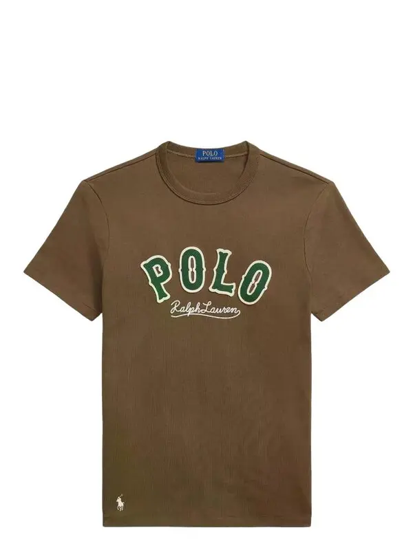 Polo Ralph Lauren Logo-detail Crew Neck T-shirt - Brown