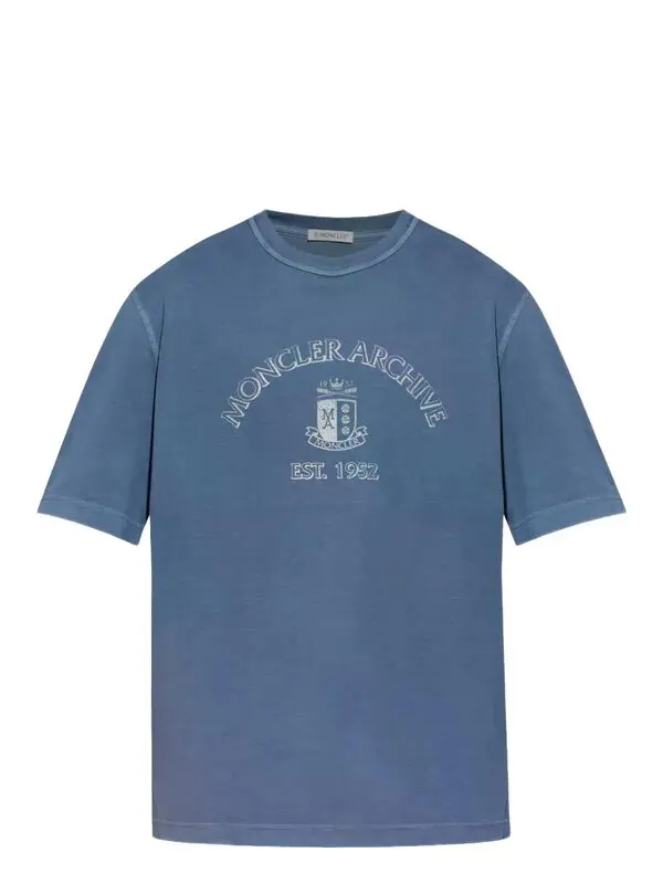 Moncler Printed T-shirt - Blue