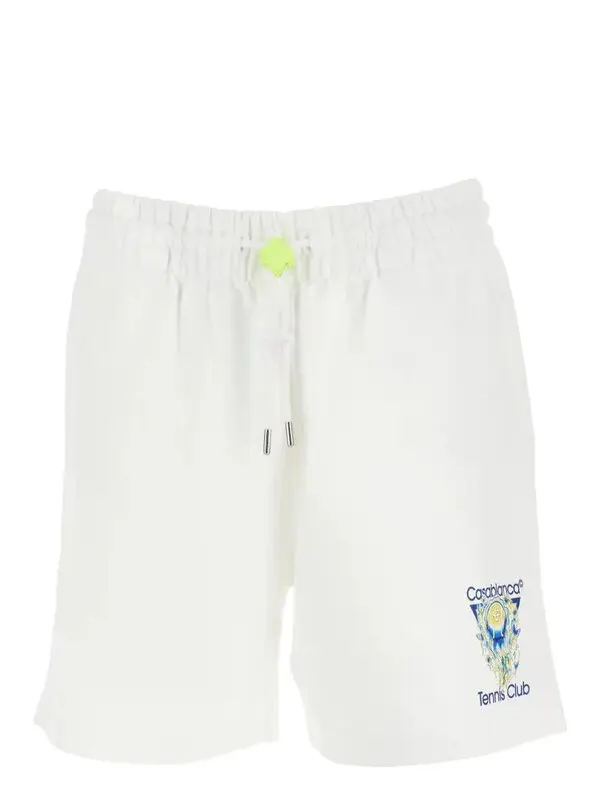Casablanca Drawstring Shorts - White