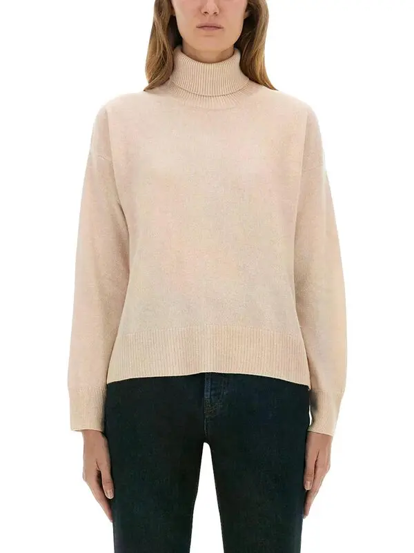 Woolrich Roll-neck Knitted Top - Pink