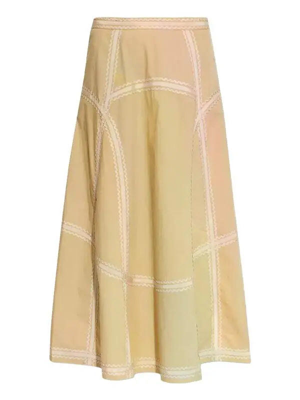 Ulla Johnson Norah Panelled Midi Skirt - Neutrals