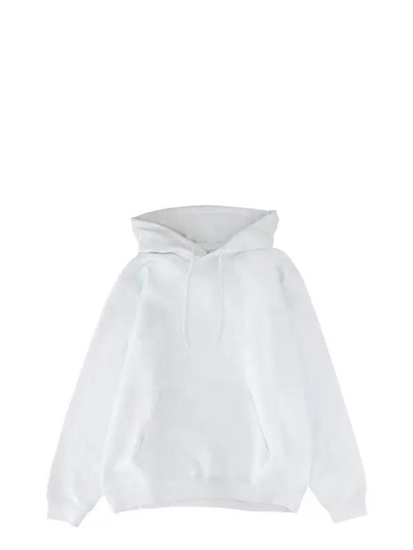 MSGM Hooded Sweatshirt With Drawstring - White
