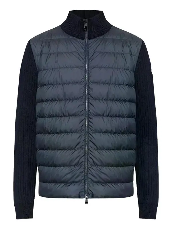 Moncler Padded Ribbed Jacket - Blue