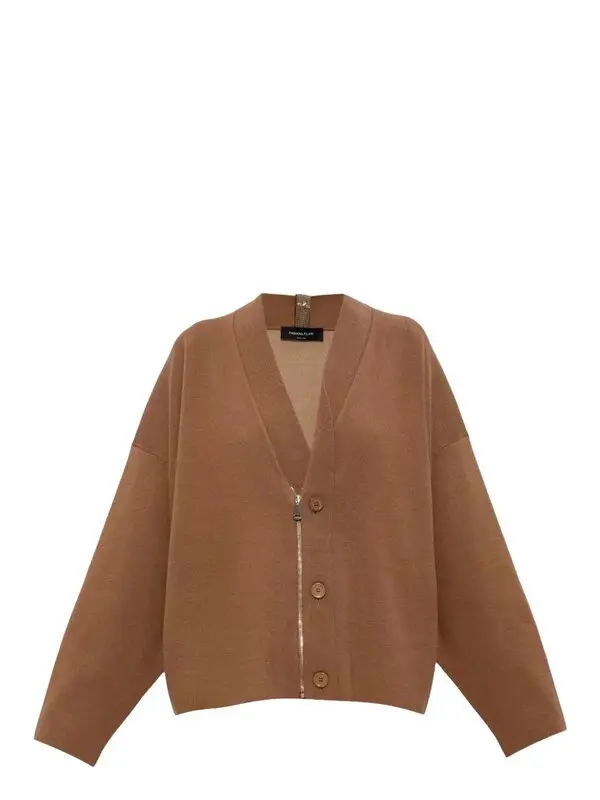 Fabiana Filippi V-neck Cardigan - Brown