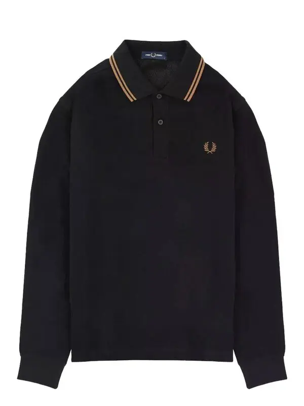Fred Perry Long-sleeved Polo Shirt - Black