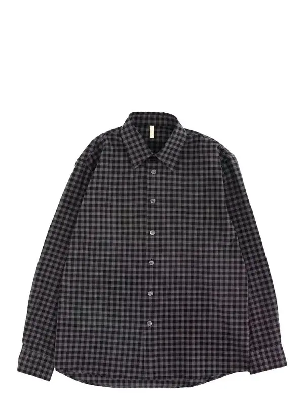 SUNFLOWER Checked Shirt - Black