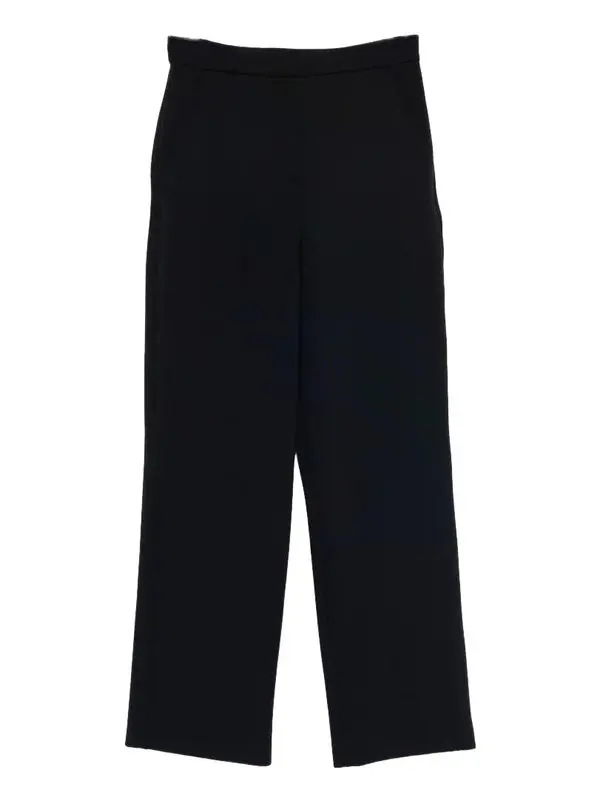 Max Mara Stitch-detail Trousers - Blue