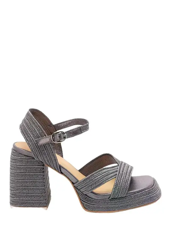 CastaÑer Vallita Platform Sandals - Grey