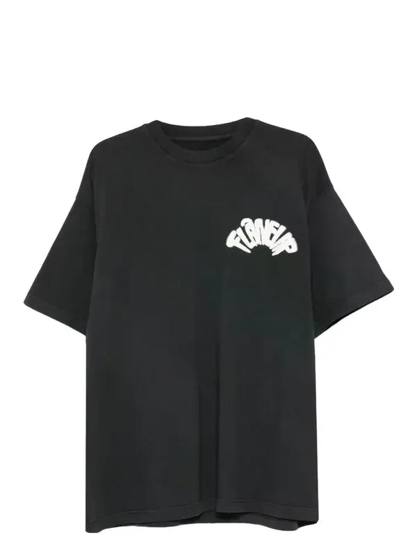 FLANEUR Logo-graphic T-shirt - Black