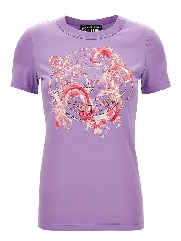 Versace Jersey Stretch Tee - Lilac