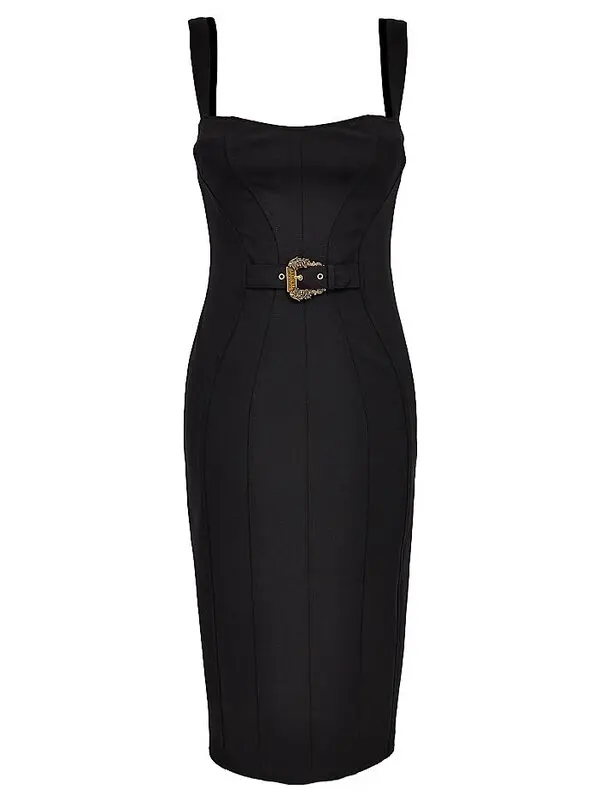 Versace Punto Milano Barbara Dress - Black