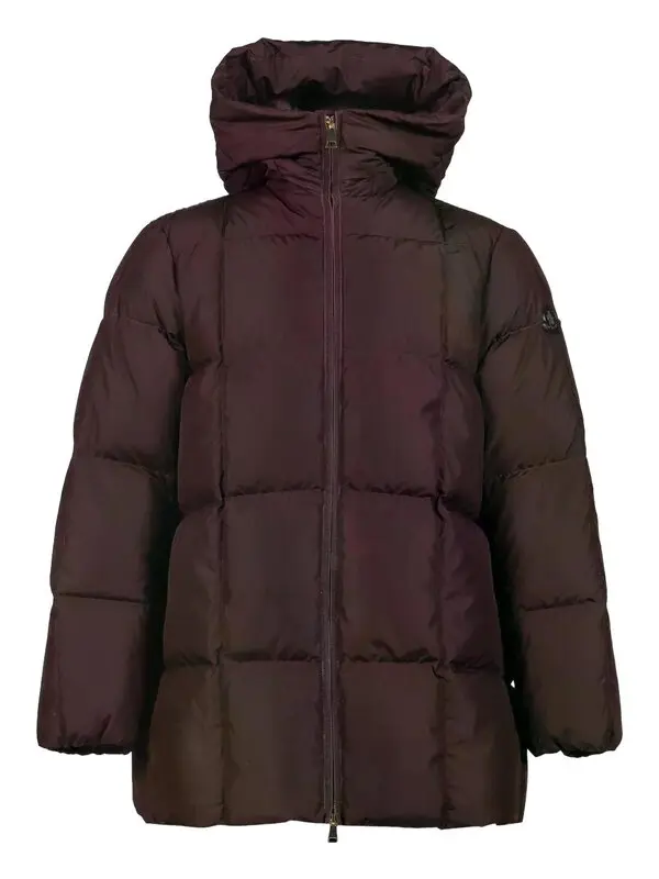Moncler Darbon Hooded Quilted Coat - Red