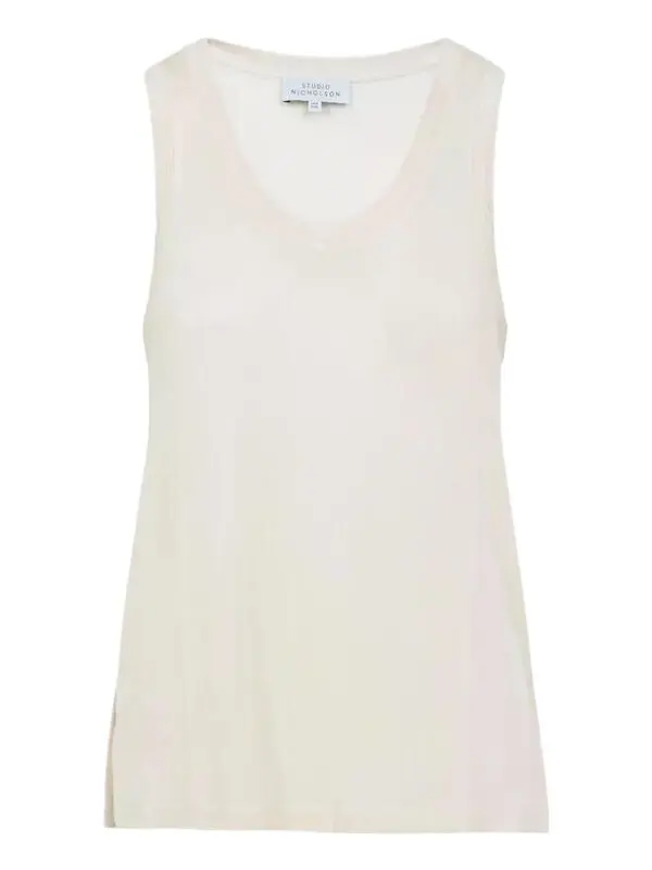 Studio Nicholson Scoop-neck Tank Top - Neutrals