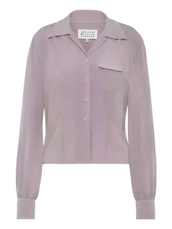 MAISON MARGIELA Long-sleeve Pocket Shirt - Pink