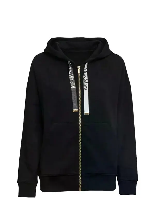 Max Mara Zip-up Hoodie - Black