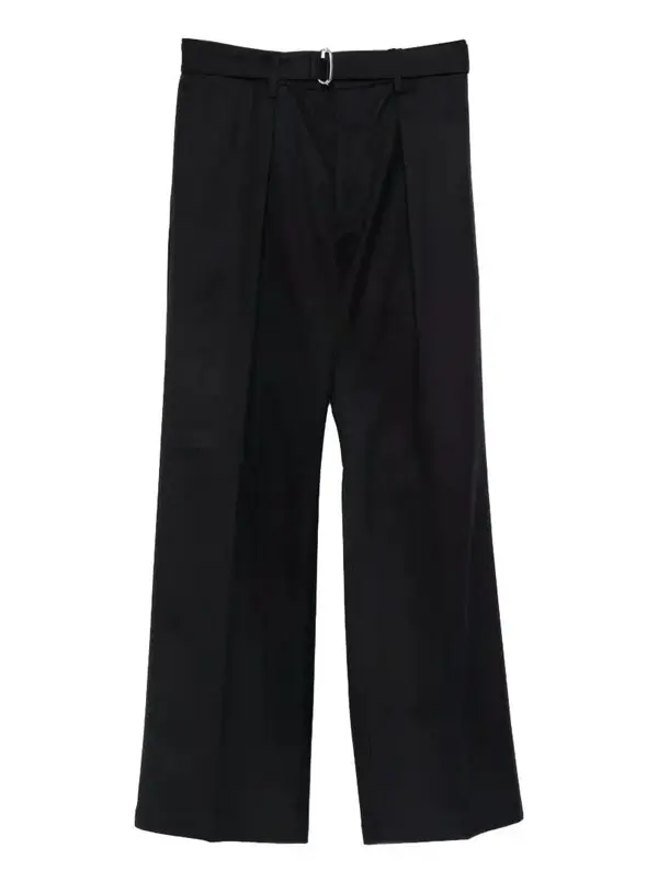 Attachment Pleated Trousers - Black