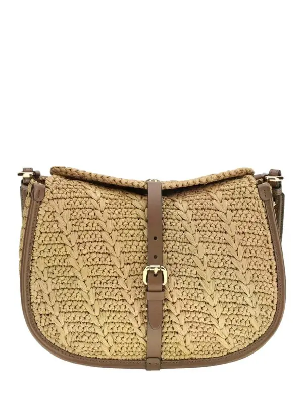 Etro Crochet Buckle Cross Body Bag - Neutrals