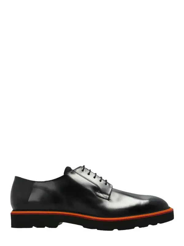 Paul Smith Leather Derby Shoes - Black