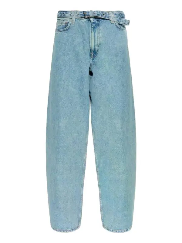 SAMSOE SAMSOE Saharper Belted Wide Leg Jeans - Blue