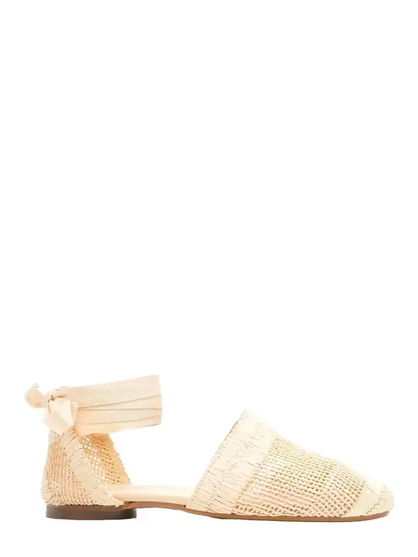 CastaÑer Woven Tie Espadrilles - Neutrals