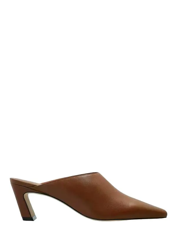 STUART WEITZMAN Stassi Pointed-toe Mules - Brown