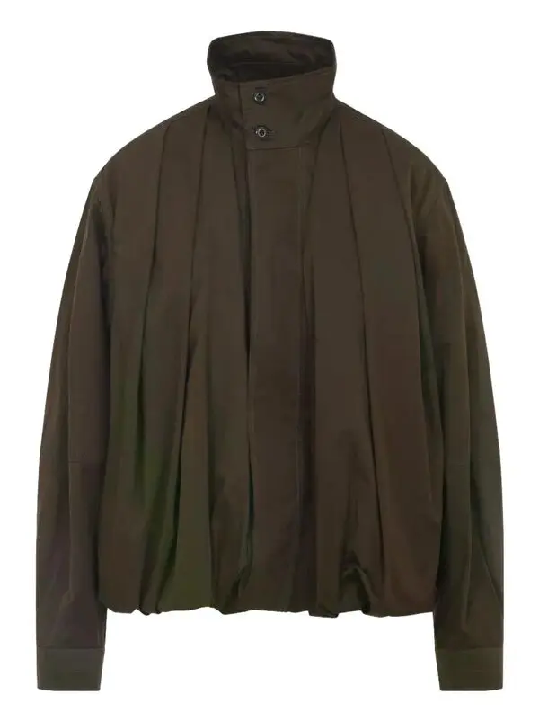 LEMAIRE Button Pleated Jacket - Brown