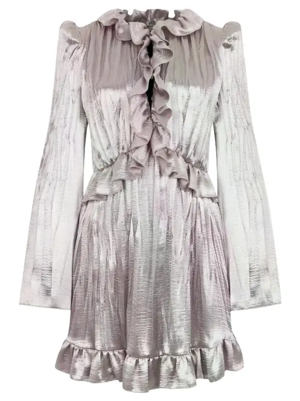 Philosophy Di Lorenzo Serafini Ruffled Dress - Grey