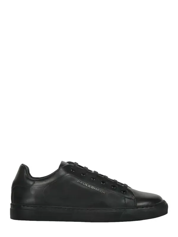 Paul & Shark Leather Sneakers - Black