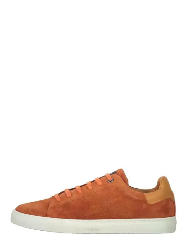 Paul & Shark Leather Lace-up Sneakers - Orange