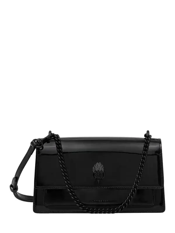 Kurt Geiger Chain Emblem Satchel - Black