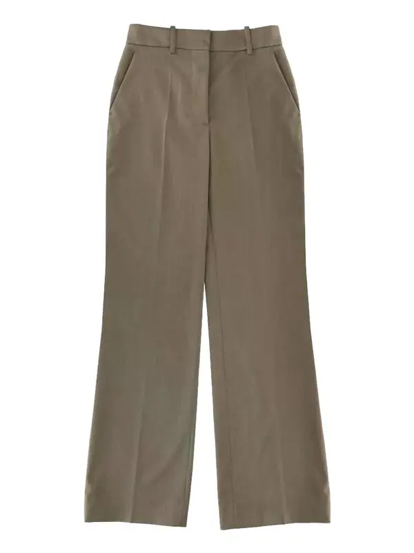 Victoria Beckham Melange Tailored Trousers - Green