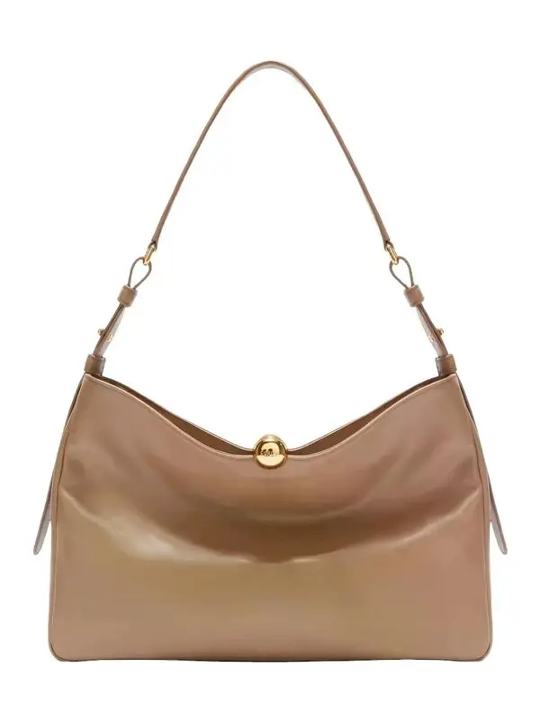 Furla Sfera Soft Leather Shoulder Bag - Neutrals