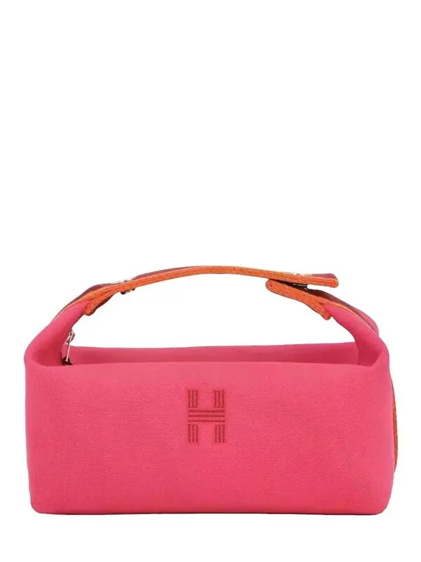Hermès 2021-2025 Small Toile Bride A Brac Case - Pink