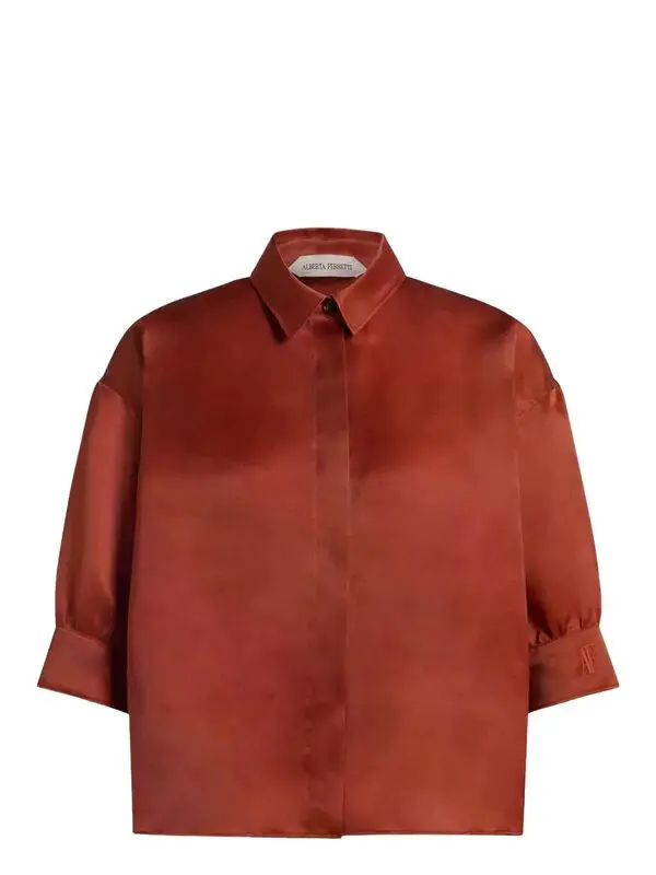 Alberta Ferretti Buttoned Shirt - Brown